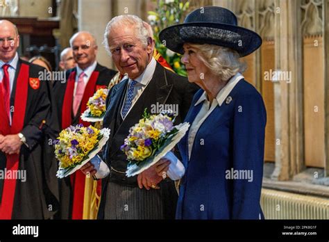 King Charles III and the Queen Consort attending the Royal Maundy ...