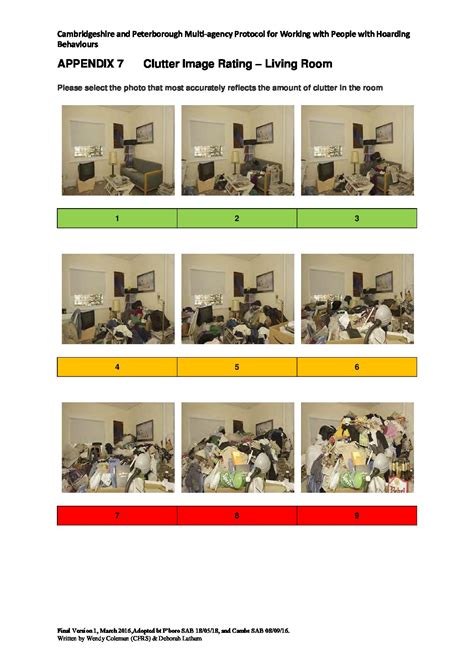 appendix 7 clutter image rating living room cambridgeshire and