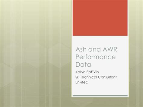 ash and awr performance data2 pdf databases computer software and