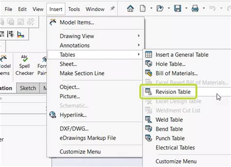 Create And Use Revision Tables In Solidworks Goengineer