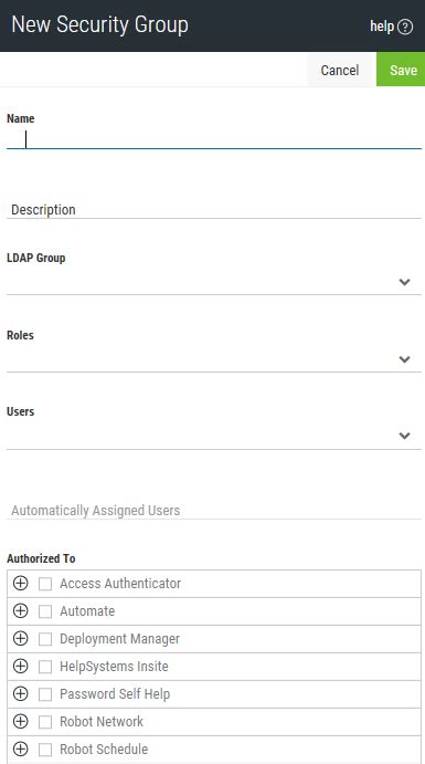 Adding A Security Group