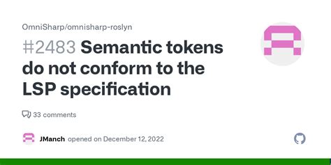 Semantic Tokens Do Not Conform To The Lsp Specification · Issue 2483