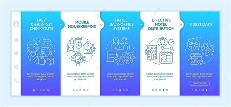 Blue Gradient Onboarding Template For Hotel Property Management Systems