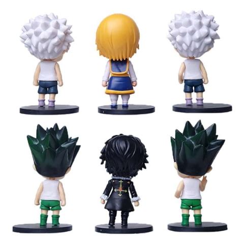 Promo Set Figure Hunter X Hunter Chibi Gon Kilua Kurapika Isi 6 Pcs