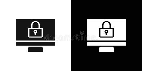 Iot Security Icon Flat Fill Set Collection Stock Illustration