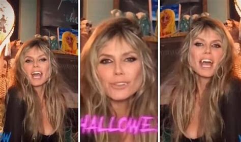 Heidi Klum 49 Strips Down To Tiny Thong As Model Goes Topless Ahead