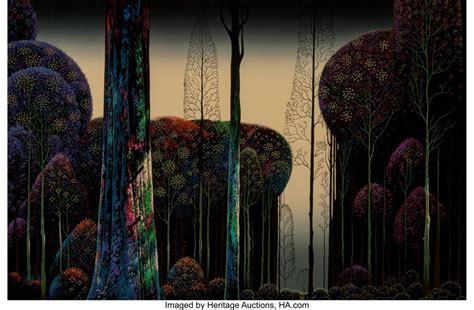 Sold Price Eyvind Earle American 1916 2000 Gothic Forest 1980