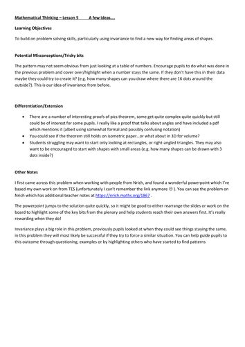 Maths Enrichment Developing Problem Solving And Mathematical Thinking Teaching Resources