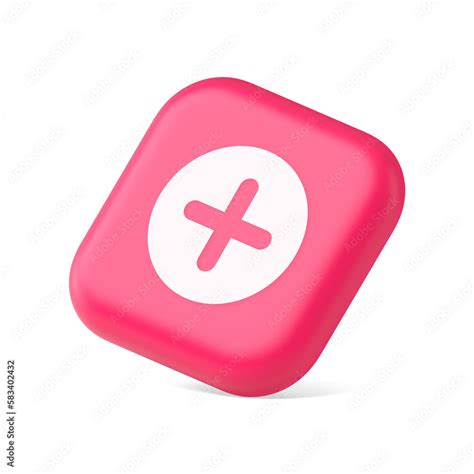 Plus Add Button Mathematical Addition Symbol 3d Icon Symbol Website Element Stock Illustration Plus Add Button Mathematical Addition Symbol 3d Icon Symbol Website Element Stock Illustration