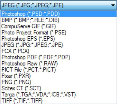 Working With File Formats In Photoshop Elements Dummies