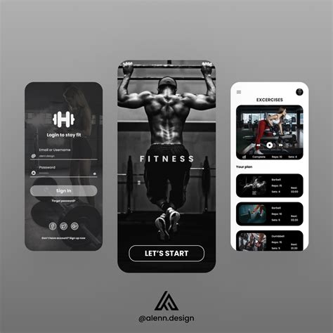 Fitness App Ui Ux Design On Behance