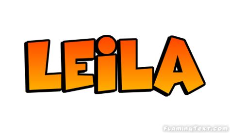 Leila Logo | Free Name Design Tool from Flaming Text