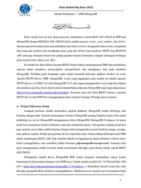 Modul Praktikum Big Data Php Mongodb Pdf Bisnis Komputer