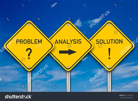 Street Signs Words Problem Analysis Solution Stock Illustration 411752611