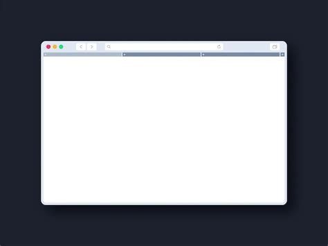 Premium Vector Browser Template For Website