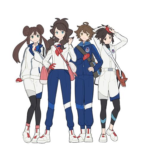 Rosa Hilda Hilbert And Nate Pokemon And 3 More Drawn By Hahm0106