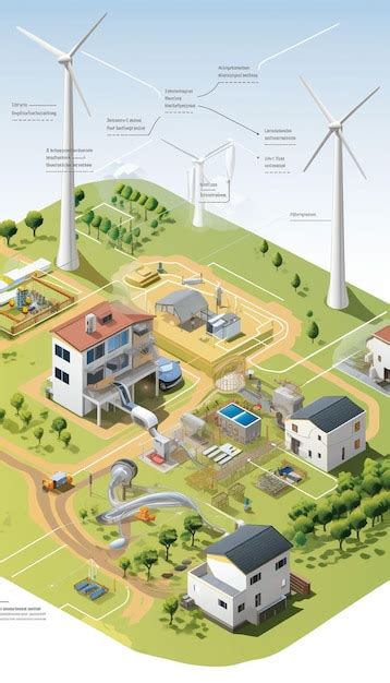 Premium Ai Image Develop A Scalable And Decentralized Renewable Energy Microgrid System