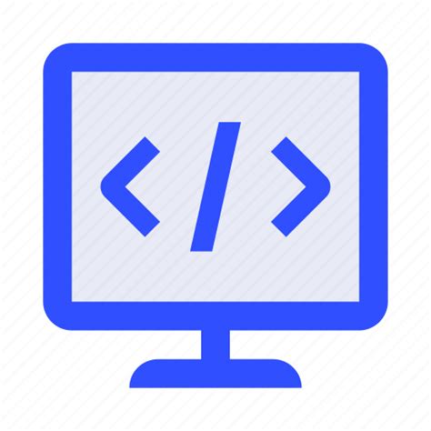 Code Coding Display Monitor Tag Icon Download On Iconfinder
