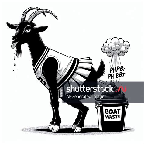 Manga Artistic Image Black Goat Cheerleader Ai Generated Image