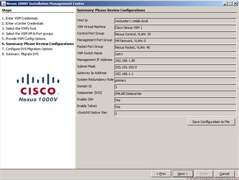 How To Install The Cisco Nexus 1000v Switch Part 2
