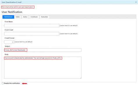 deactivate user user meta pro user management plugin