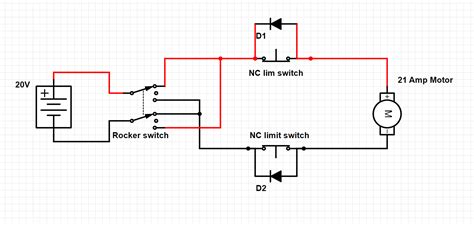 Wiring A Diode To A Nc Limit Switch For Two Way Motor Control Switches Digikey Techforum