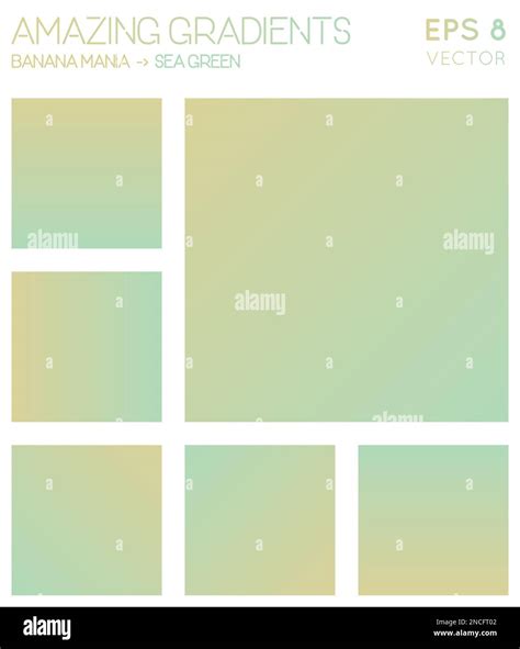 Colorful Gradients In Banana Mania And Sea Green Color Tones Actual Gradient Background