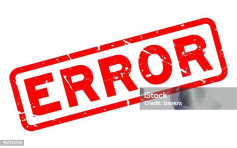 그런 지 빨간색 오류 단어 광장 고무 물개 흰색 배경 스탬프 고무도장에 대한 스톡 벡터 아트 및 기타 이미지 고무도장 실패 0명 Istock