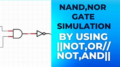 Nor Nand Gate Simulation By Using Ornot Andnot Logicgates