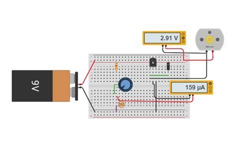 Circuit Design Aplicación De Transistor Bjt Tinkercad