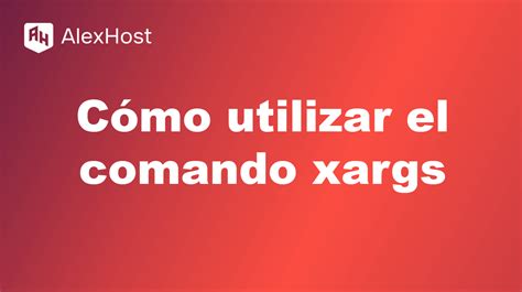 Cómo Utilizar El Comando Xargs ⋆ Alexhost Srl