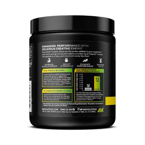 Buy Muscletech Creatine Chews Citrus Burst Chewable Tab 90s Online At