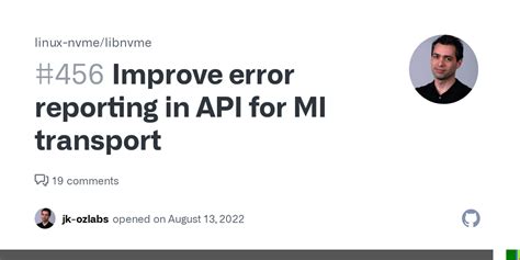 improve error reporting in api for mi transport · issue 456 · linux