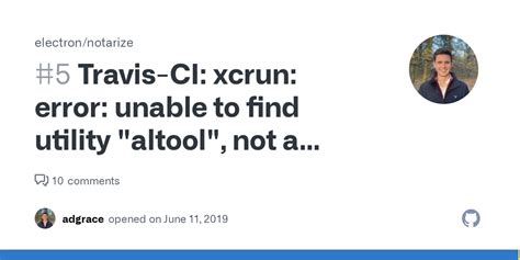 Travis Ci Xcrun Error Unable To Find Utility Altool Not A