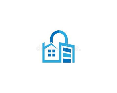 Safe Storage Garage Logo And Warehouse Security Icon Stock Vector Illustration Of Signage