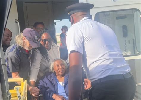 Grandson Surprises His 80 Year Old Grandmother As The Pilot On Her