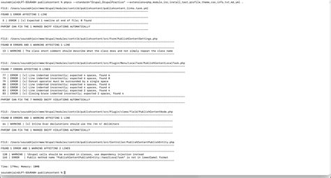 Drupal Coding Standards Issues Phpcs 3327032