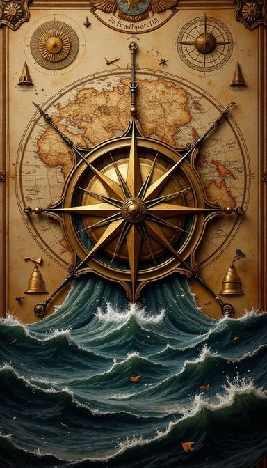 Free Explorations Golden Guide Image Navigation Compass Maritime