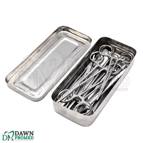 13 Pcs Tc Basic Minor Surgery Set W Stainless Steel Box Surgical Inst Bd