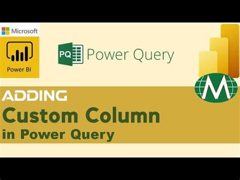 Adding Custom Column In Power Query YouTube