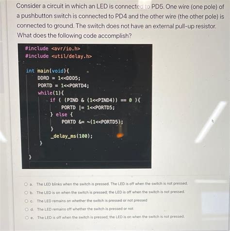 Solved Consider A Circuit In Which An LED Is Connected To Chegg