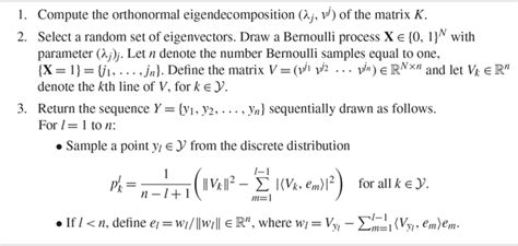exact sampling of determinantal point processes without
