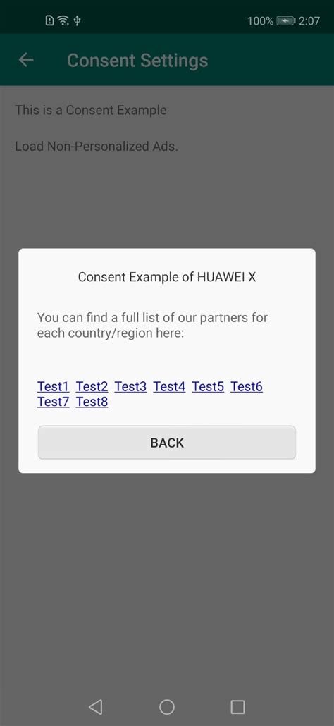 obtain user consent when requesting personalized ads r hmscore