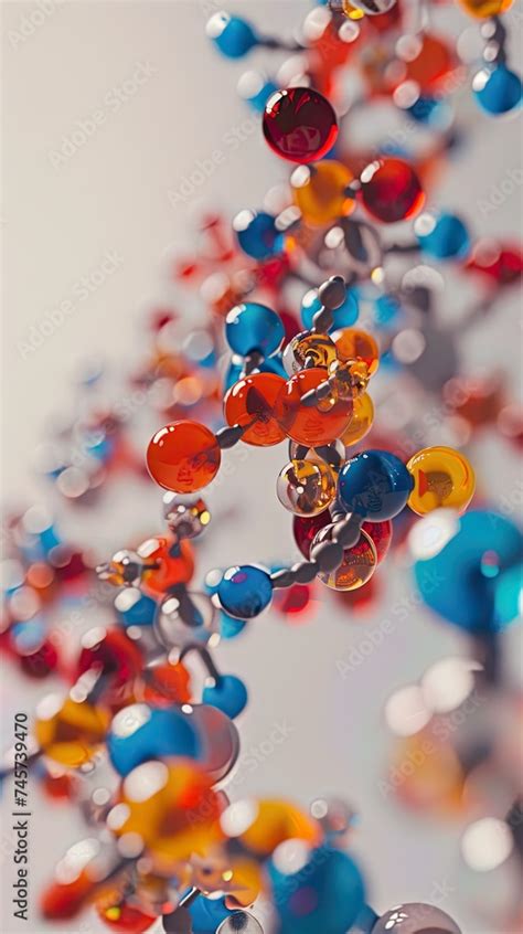 ภาพประกอบสต็อก Create A Visually Striking 3d Render Of Insulin Molecules And Sugar Molecules