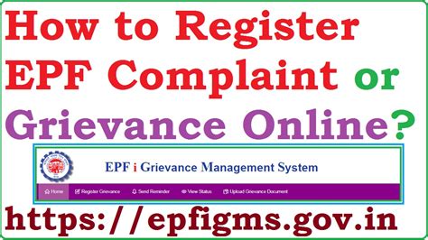 Epf Grievance Online At Epfo Complaint Portal Epfigmsgovin