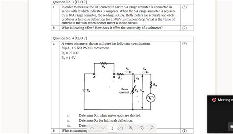 Solved A Question No CLO In Order To Measure The Chegg Com