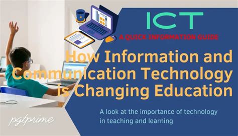 Role Of Ict In Education Learning At The Speed Of Light In 2024 Thanks To Ict Pgt Prime