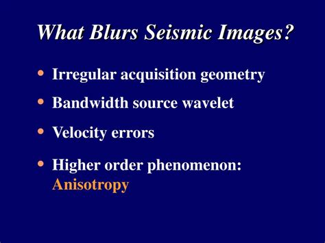 Ppt Wave Equation Migration In Anisotropic Media Powerpoint