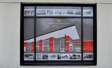 Custom See Through Window Graphics Vinyl Window Perf Perforated